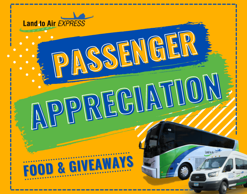 Land to Air Express Passenger Appreciation - Land to Air Express